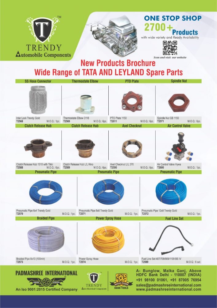 TRENDY-Truck Spare Parts Launched Their Brand New Products. - Trendy ...
